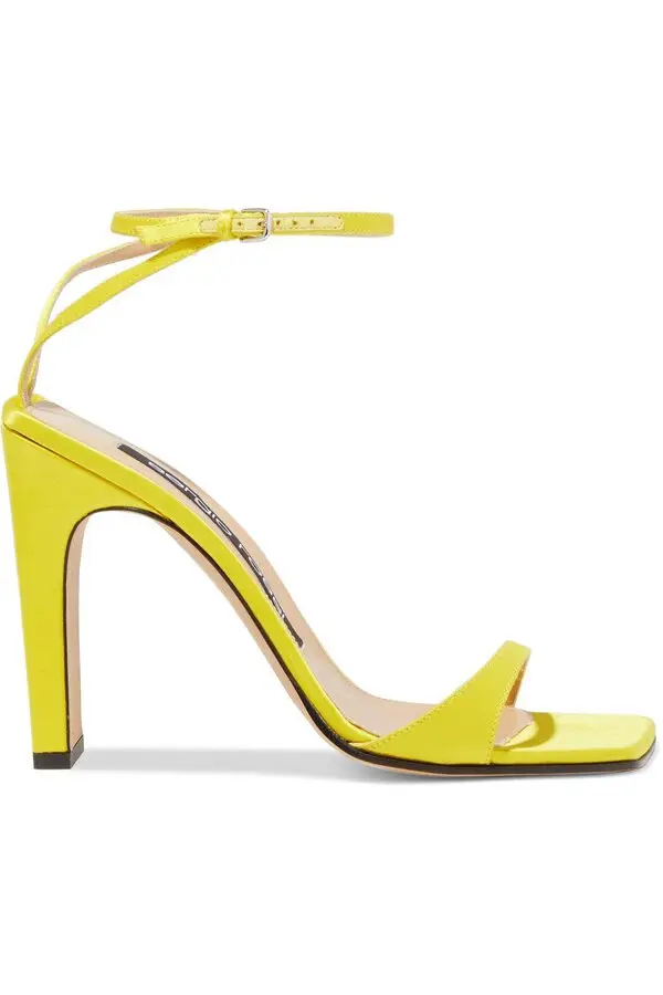 SERGIO ROSSI Satin Sandals