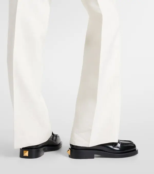 Valentino Garavani Roman Stud Leather Loafers