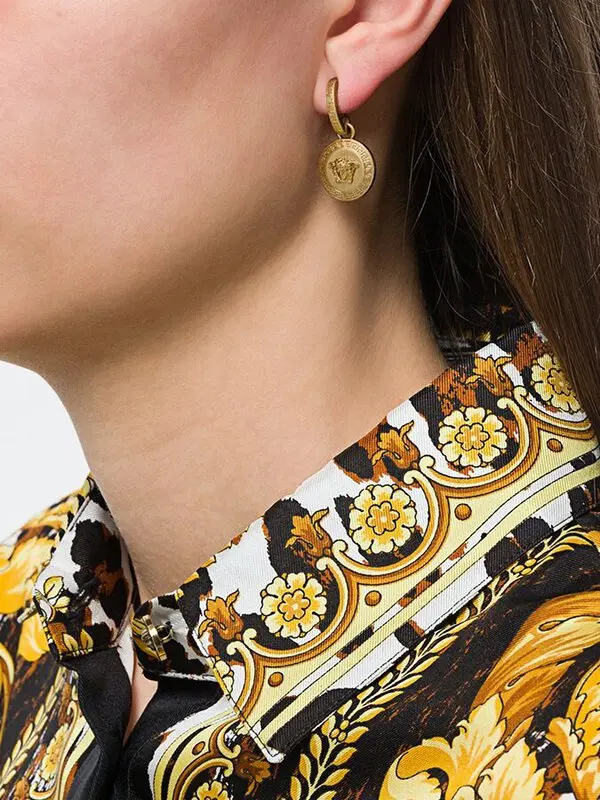 Versace Medusa Drop Earrings