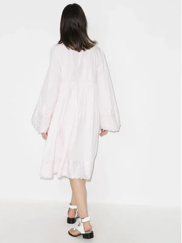 Simone Rocha Lace-trim Shirtdress