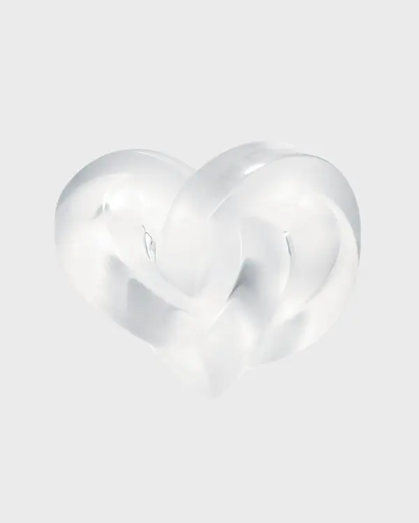 Lalique - Clear Heart Paperweight