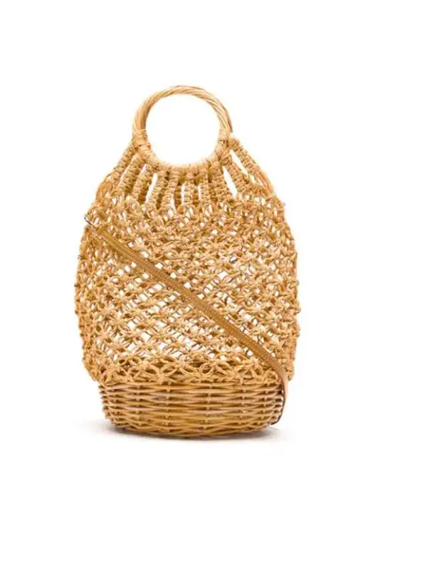Serpui Macramé Bucket Bag