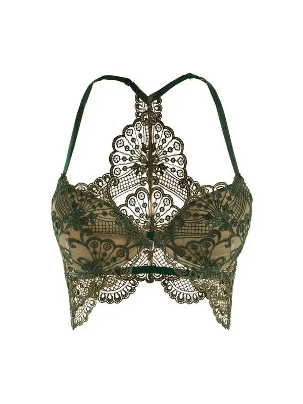 I.D. Sarrieri Embroidered Racerback Bra