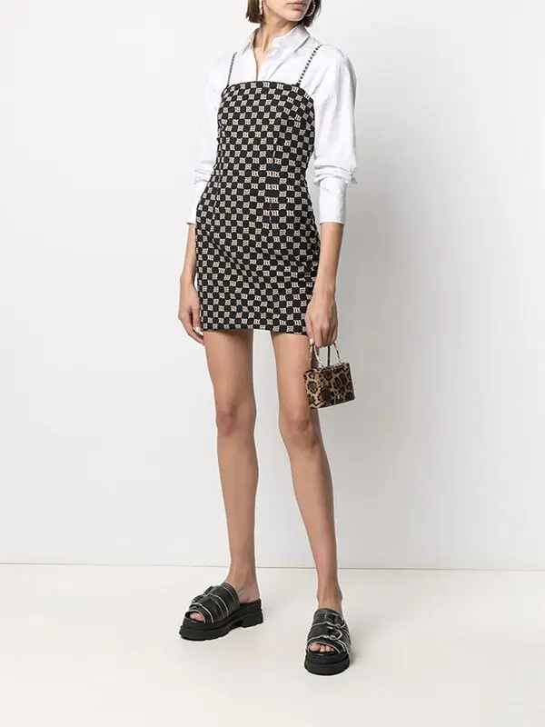 MISBHV Monogram Print Mini Dress