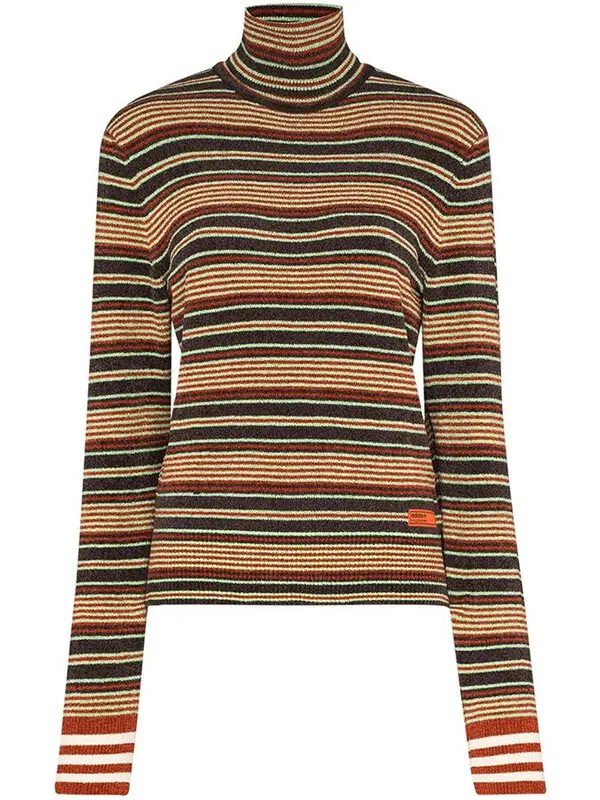 ADIDAS X WALES BRONNER Striped Turtleneck Jumper