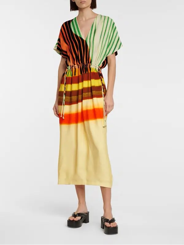 Dries Van Noten Printed Cotton-blend Dress