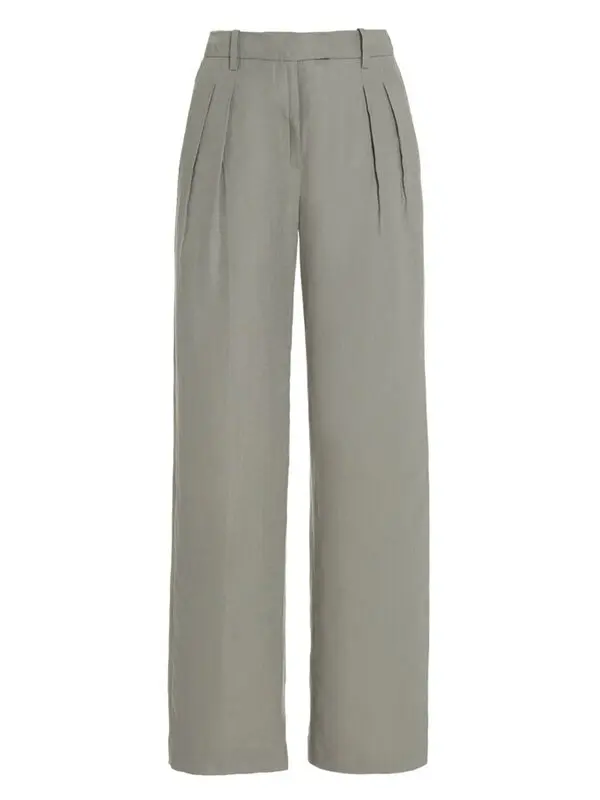 LOU LOU STUDIO Bidong Pleated Linen Pants
