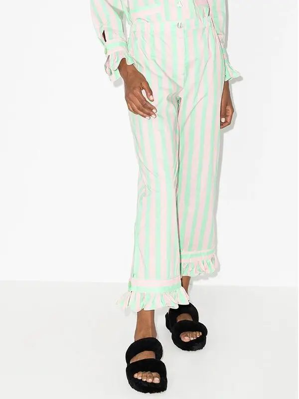 HELMSTEDT Striped Cropped Trousers