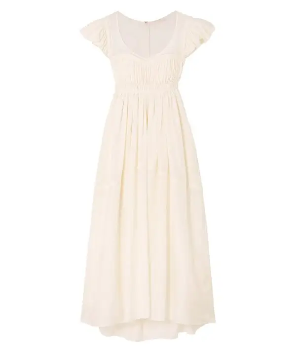 Chloé Ruched Silk Gown