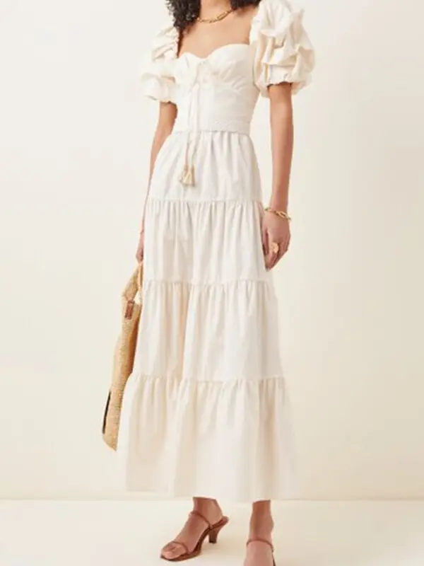 Johanna Ortiz Exclusive Botanical Heritage Cotton Midi Dress