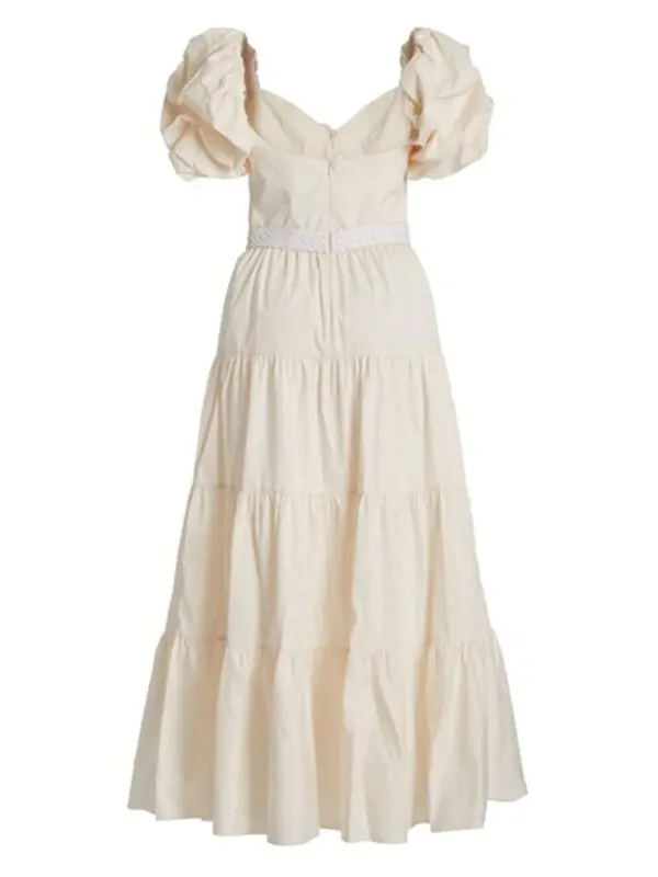 Johanna Ortiz Exclusive Botanical Heritage Cotton Midi Dress