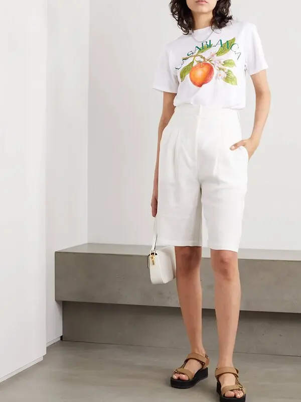 Casablanca Printed Cotton-jersey T-shirt
