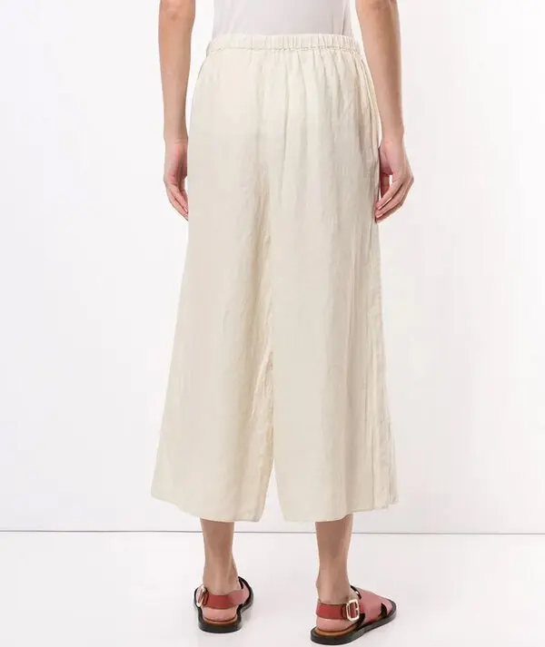 Theory Cropped Linen Trousers