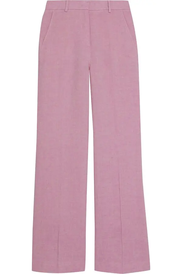 Max Mara Tonico Linen Wide-leg Pants