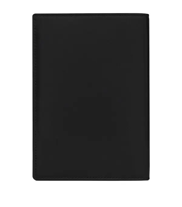 Saint Laurent Leather Monogram Passport Holder