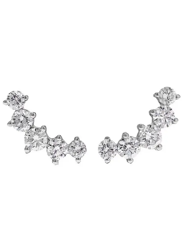 ANITA KO Arc 18-karat White Gold Diamond Earrings