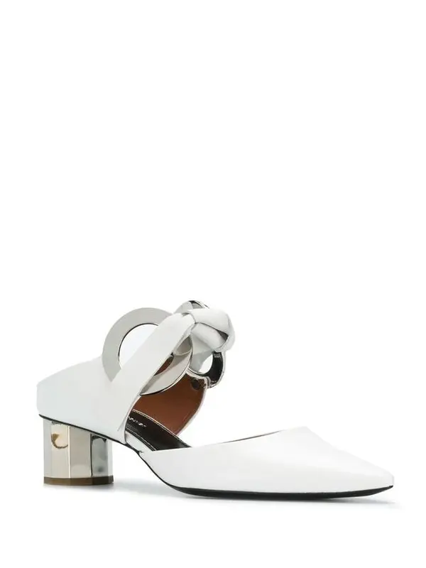 Proenza Schouler Grommet Block Heel Mules