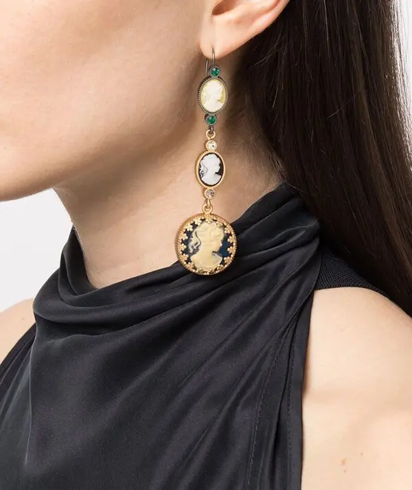 Ports 1961 Triple Cameo Earring