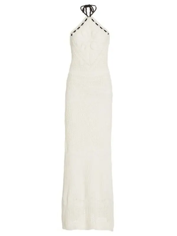 Alexis Ibada Cotton Halter Maxi Dress