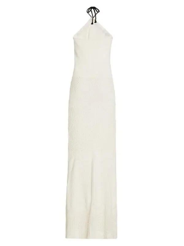 Alexis Ibada Cotton Halter Maxi Dress