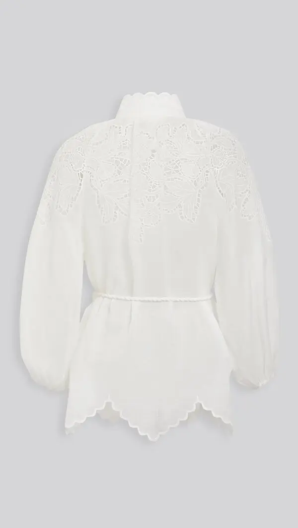 Zimmermann Carnaby Scallop Blouse