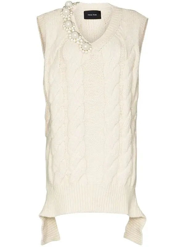 Simone Rocha Cable-knit Vest