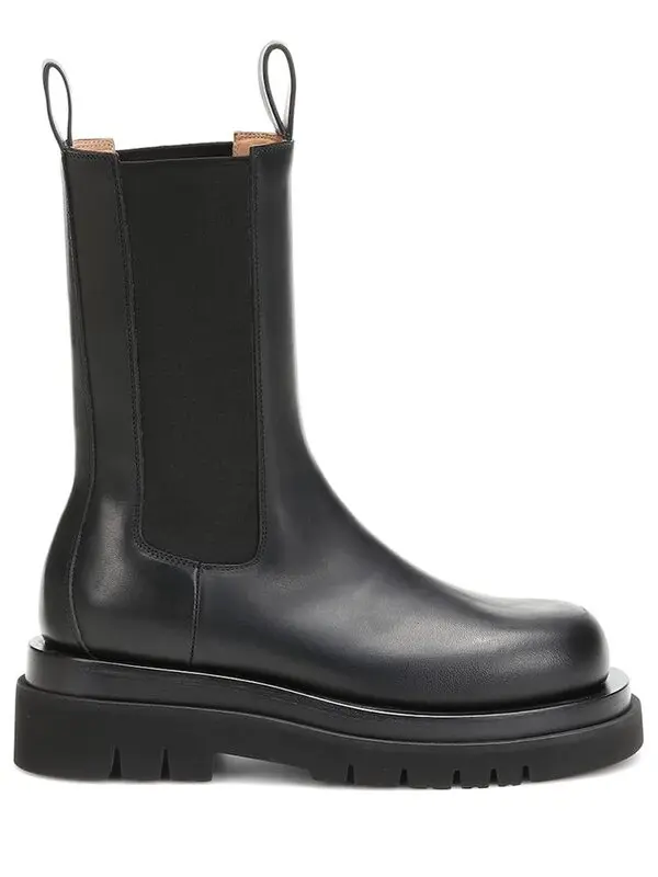 Bottega Veneta Bv Lug Leather Ankle Boots