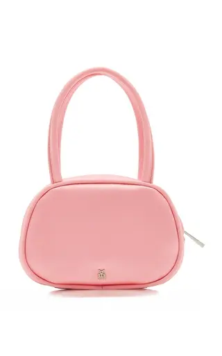 Amina Muaddi Super Amini Baddie Satin Top Handle Bag