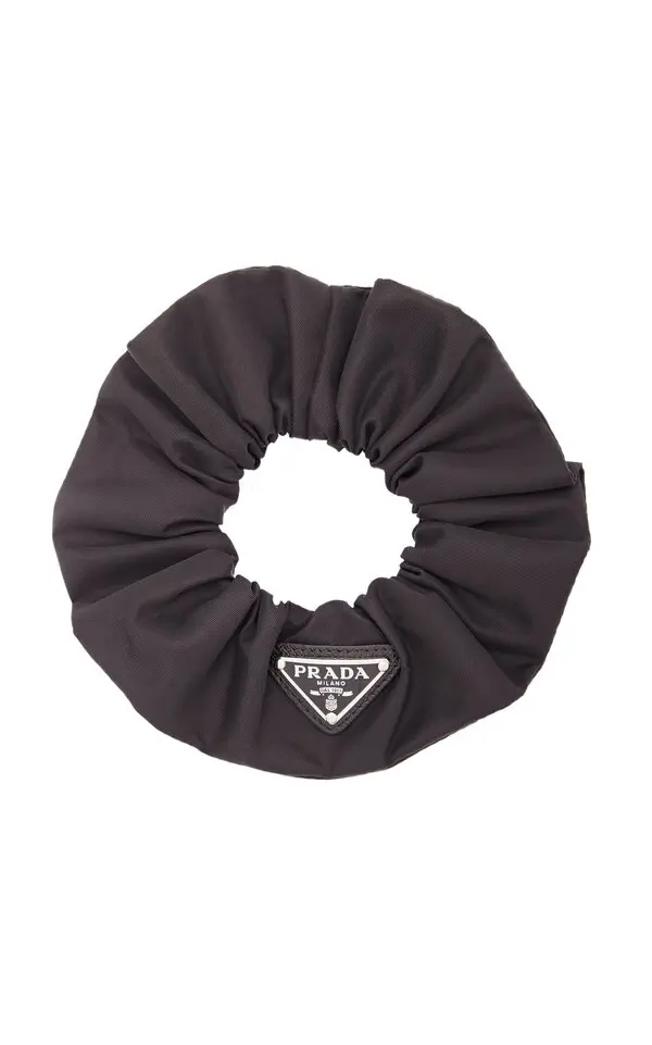 Prada Logo-detailed Nylon Hair Scrunchie