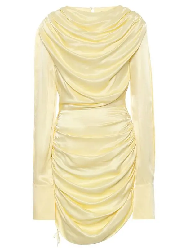 MATÉRIEL TBILISI Ruched Satin Minidress