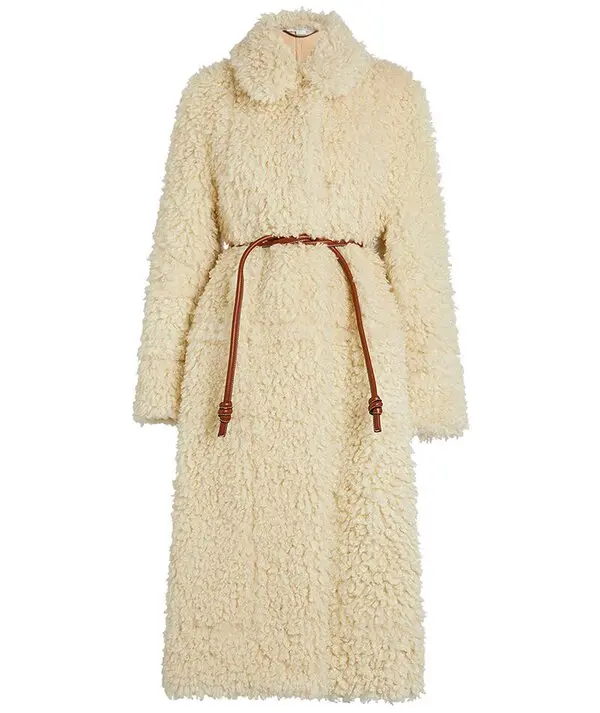 Stella McCartney Belted Teddy Coat