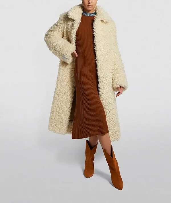 Stella McCartney Belted Teddy Coat