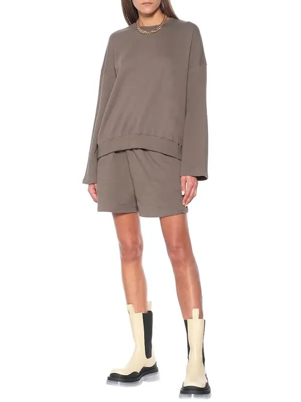THE FRANKIE SHOP Jamie Cotton Sweatshirt And Shorts Set