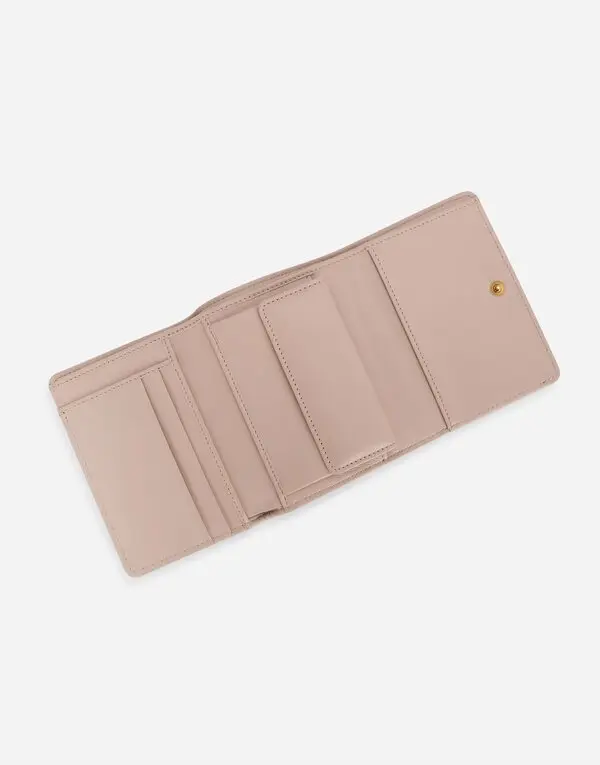 Dolce & Gabbana Devotion French Flap Wallet - Pale Pink