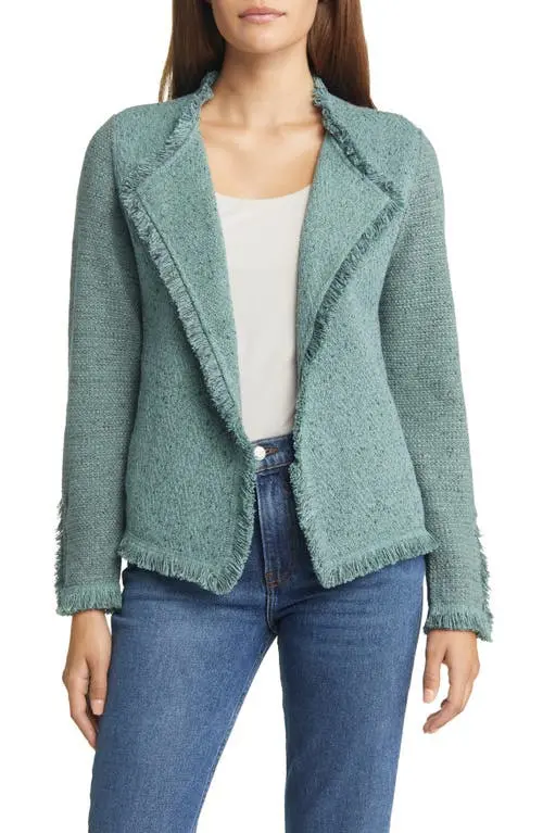 NIC+ZOE Fringe Tweed Jacket