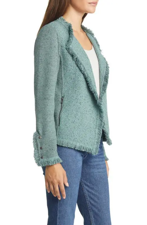 NIC+ZOE Fringe Tweed Jacket