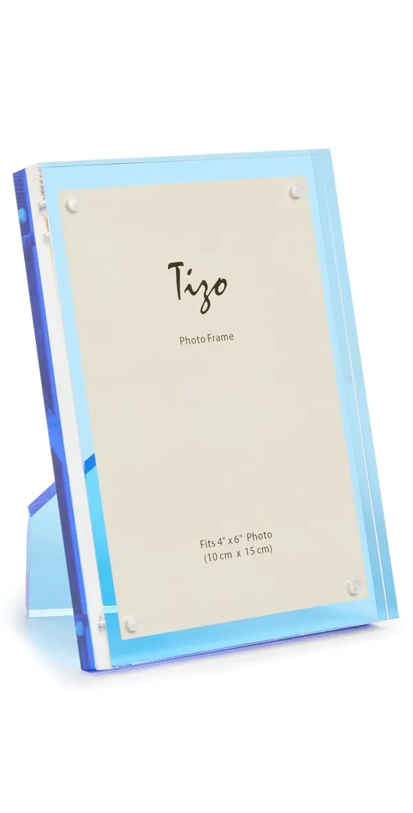 TIZO DESIGN Lucite 4x6 Frame - Blue