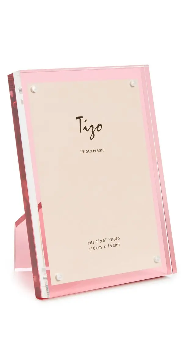 TIZO DESIGN Lucite 4x6 Frame - Pink