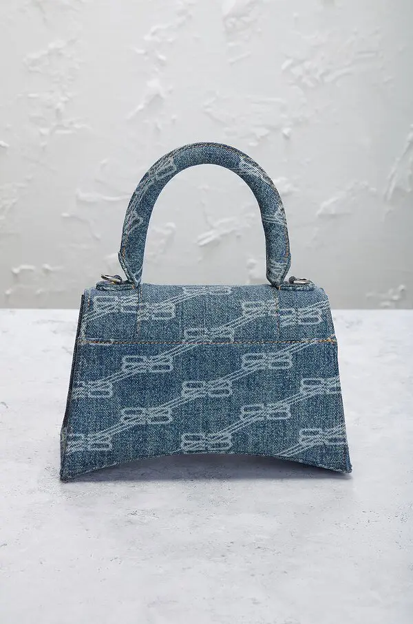 Balenciaga Small Hourglass Top Handle Bag - Blue