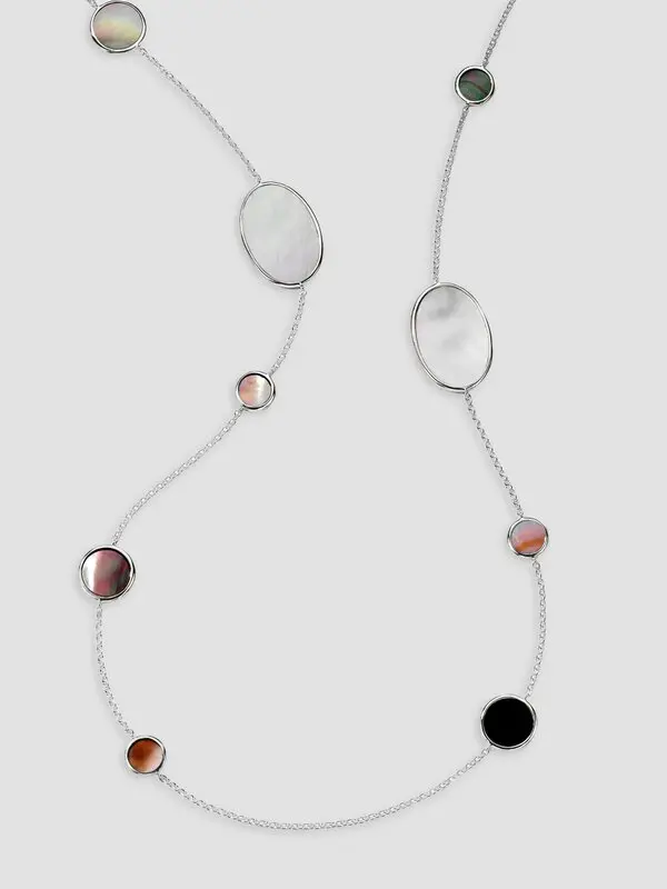 Ippolita Polished Rock Candy Sterling & Multi-stone Long Station Necklace - Silver