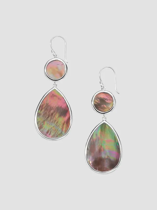 Ippolita Polished Rock Candy Sterling & Shell Drop Earrings - Silver