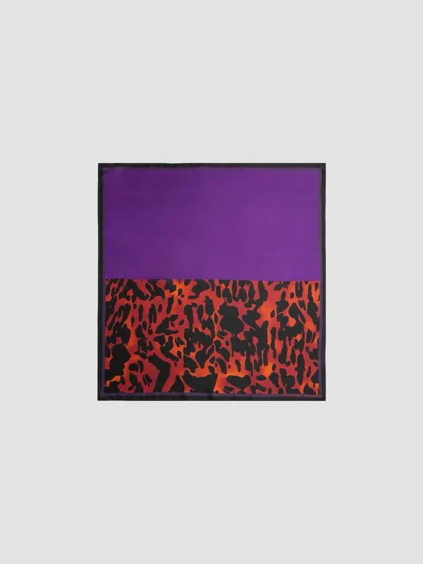 Dries Van Noten Foulard Fleur Du Mal Silk Scarf - Neutral