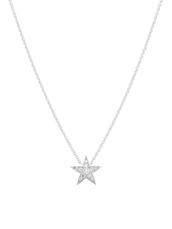 Roberto Coin Tiny Treasures 18k & 0.26 Tcw Diamond Star Necklace