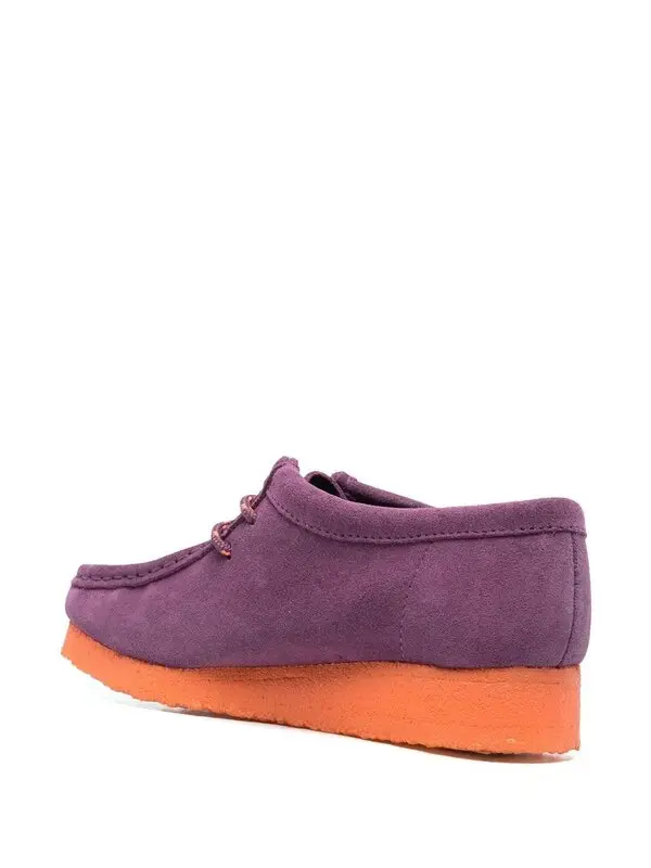 Clarks Colour-block Lace-up Loafers - Purple