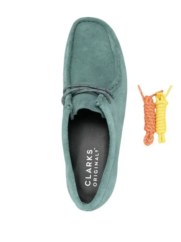 Clarks Colour-block Lace-up Loafers - Green