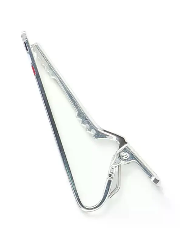 Thom Browne Striped Tie Clip - Silver