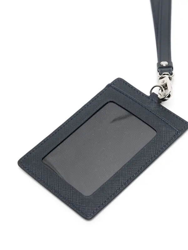 AGNES B. Leather Id Card Neck Tag
