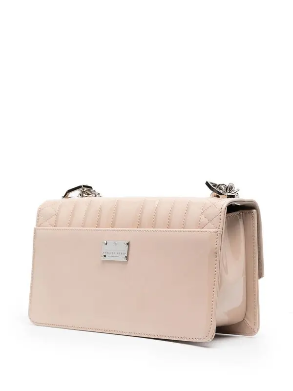 Philipp Plein Medium Hexagon Shoulder Bag - Neutrals