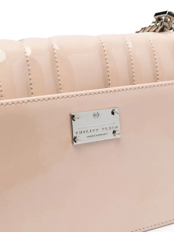 Philipp Plein Medium Hexagon Shoulder Bag - Neutrals
