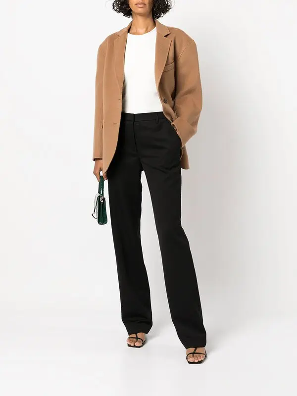 ANINE BING Quinn Single-breasted Blazer - Brown